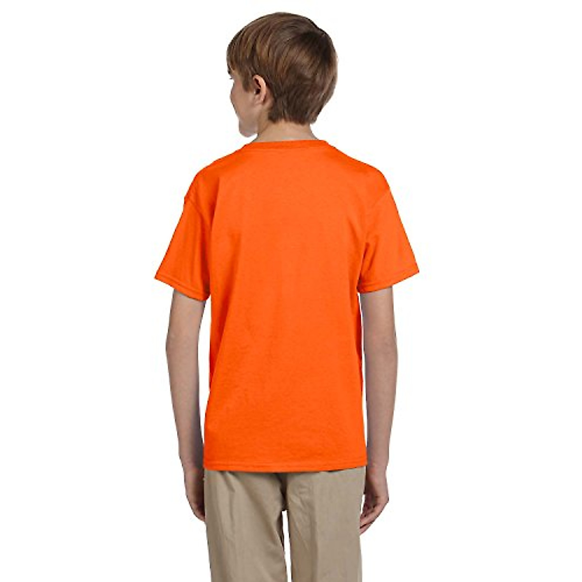 Fruit of the Loom Youth 5 oz. HD Cotton™ T-Shirt S SAFETY ORANGE