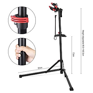 CXWXC Bike Repair Stand -Shop Home Bicycle Mechanic Maintenance Rack- Welded Head Height Adjustable for EBIKE and Road Bikes Maintenance