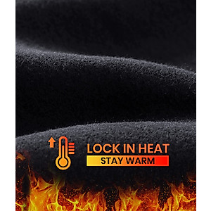 Ewedoos Fleece Lined Leggings Women with Pockets Thermal Leggings for Women High Waisted Winter Warm Workout Yoga Pants New Black