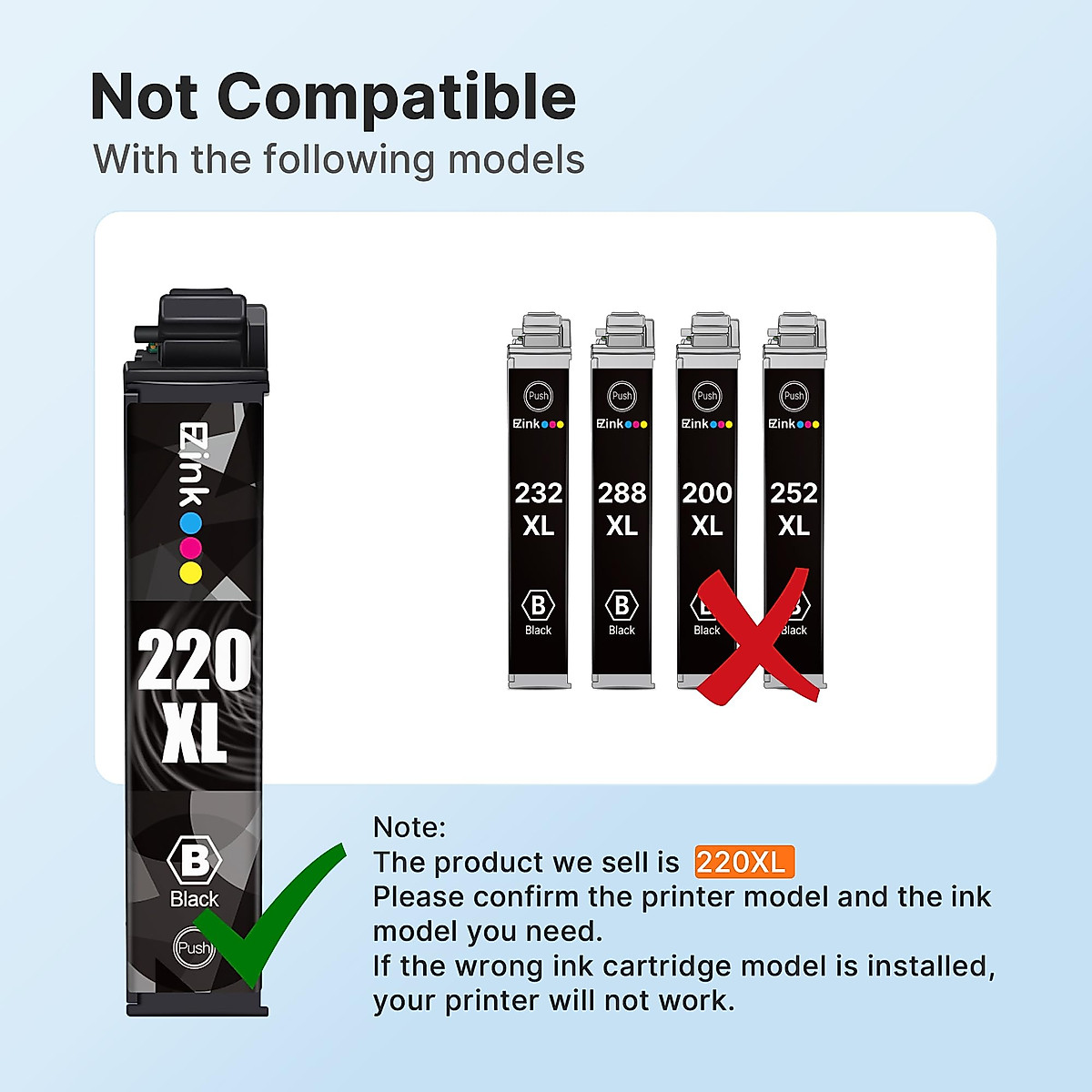 E-Z Ink (TM) Remanufactured Ink Cartridge Replacement for Epson 220 XL 220XL T220XL to use with WF-2760 WF-2750 WF-2630 WF-2650 WF-2660 XP-320 XP-420 XP-424(2 Black, 1 Cyan, 1 Magenta, 1 Yellow)5Pack