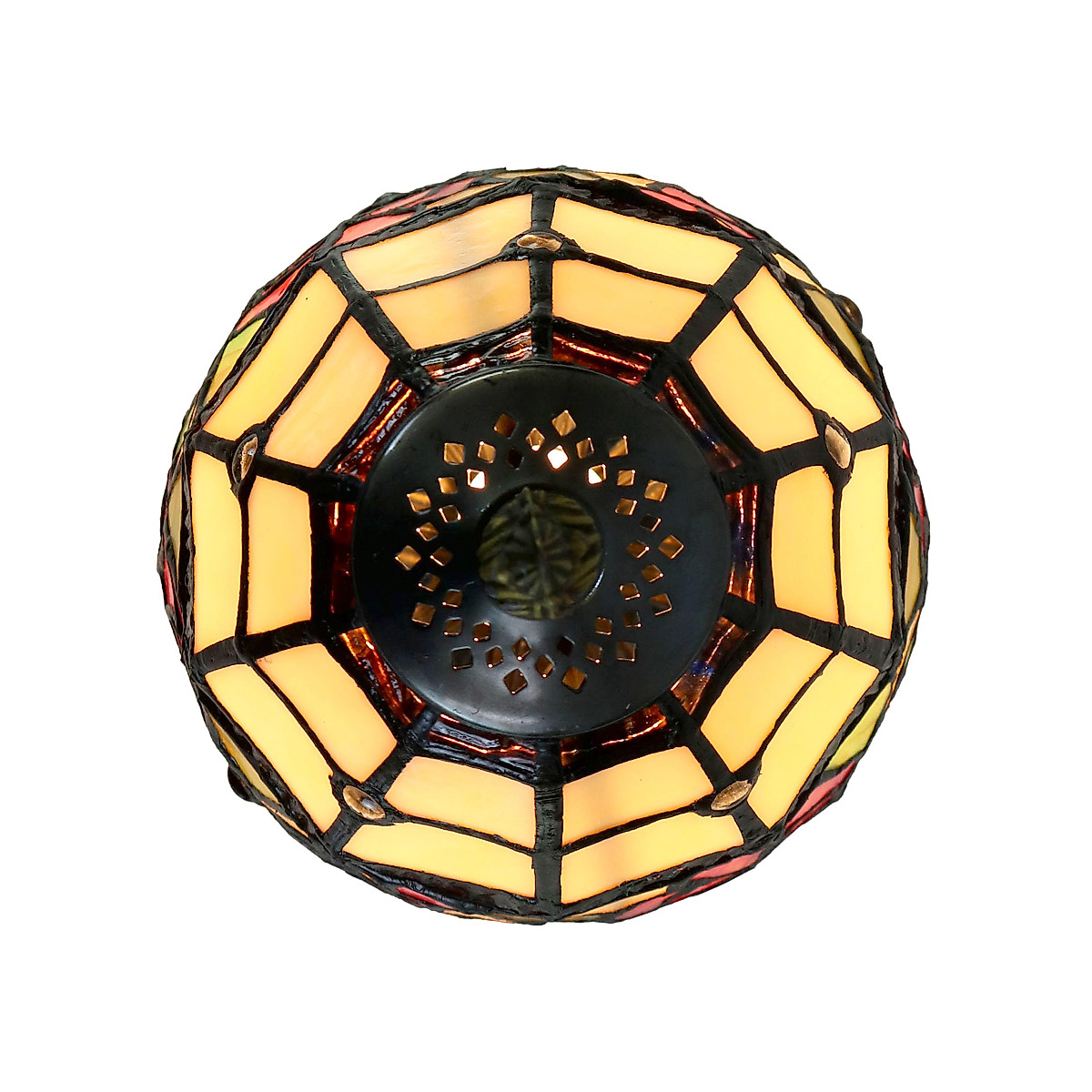 Dale Tiffany TA70711 Enid Table Lamp, Antique Brass and Art Glass Shade, 16.00x5.75x5.75