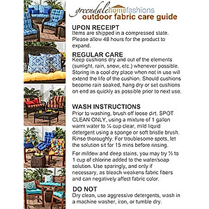 Greendale Home Fashions Outdoor Seat/Back Chair Cushion, 2 Count (Pack of 1), Cinnamon Stripe