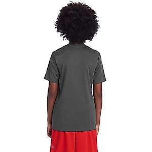 C9 Champion boys Tech Short Sleeve Tshirt T Shirt, Charcoal Gray Heather/Planetary, Medium US