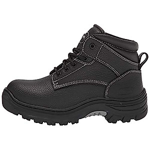 Skechers mens Burgin Congaree Construction Shoe, Black, 10.5 Wide US