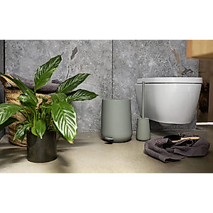 Zone Denmark Modern Elegance Nova Bathroom Bin, Cosmetic Bin, and Waste Bin - Sleek Design for Stylish Bathrooms and Efficient Waste Management (Gull Gray)