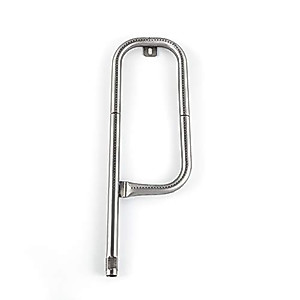 60040 Grill Burner Tube for Weber Q100, Q120, Q1000, Q1200, Baby Q, 17 inches Stainless Steel Burner Tube Replacement for Weber 50060001, 51010001,51060001,69957,41657