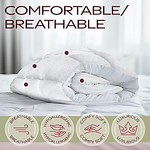 MAXI Short Queen Mattress Pad - Luxurious Cotton Sateen Mattress Protector - Soft, Comfortable, and Breatheable Mattress Cover - Mattress Pad Protects Mattress from Dust, Dirt, Spills, and Stains