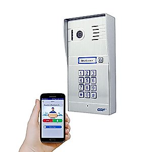 GBF Smart Video Door Phone & Doorbell Smart Intercom System with a Smart keypad (PL963PMPOE)- 1080P Camera, Built in POE, Control Two Locks remotely, Timed Unlock