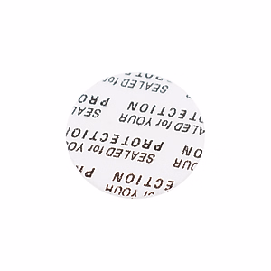 Foam Lid Liner,ULIFESTAR Waterproof Pressure Sensitive Sealer,Round Jar Inserts Sealer,Foam Resistant Tamper Bottle Seals Gasket,Pressure Activated Seals (300pcs, 19mm/0.75")