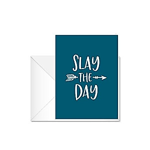 Canopy Street Female Empowerment Note Cards / 12 Everyday Feminist Boss Babe Encouragement Cards / 6 Feminine Positive Affirmation Designs / 4 5/8" x 6 1/4" Strong Women Friendship Greeting Cards