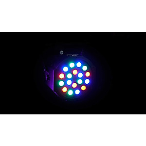 (6) Rockville RockPAR50 LED RGB Compact Par Can DJ/Club DMX Wash Light+Dual Bracket