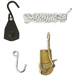 ElectroBraid PBRC1000C2-EB 1000 ft. Reel - Electric Fencing Designed for Horses & ElectroBraid ATENSIONKIT-EB Tension Kit