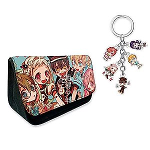 SZMLJH Hanako Kun Pencil Case Anime Toilet Bound Hanako Kun Pencil Bag Large Capacity Pencil Case with Keychain Pendant (04)