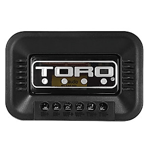 TORO TECH – F6K, 6.5 Inch Component Car Speaker Set - 200 Watt MAX / 100 Watts RMS, 13mm Ferro Fluid Tweeters, 4 Ohm, 1” KSV Voice Coils. Two Speakers, 2 Tweeters, 2 Crossovers, 2 Grills(Sold As Pair)