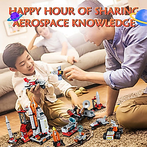 Toy Building Sets for Space Toys Building Kit with Launch Control Model Rocket Building Set,STEM Toys for City Space Toys for 6 7 8 9 10 11 12 Year Old Boys Gifts,Birthday Gifts (566 PCS)