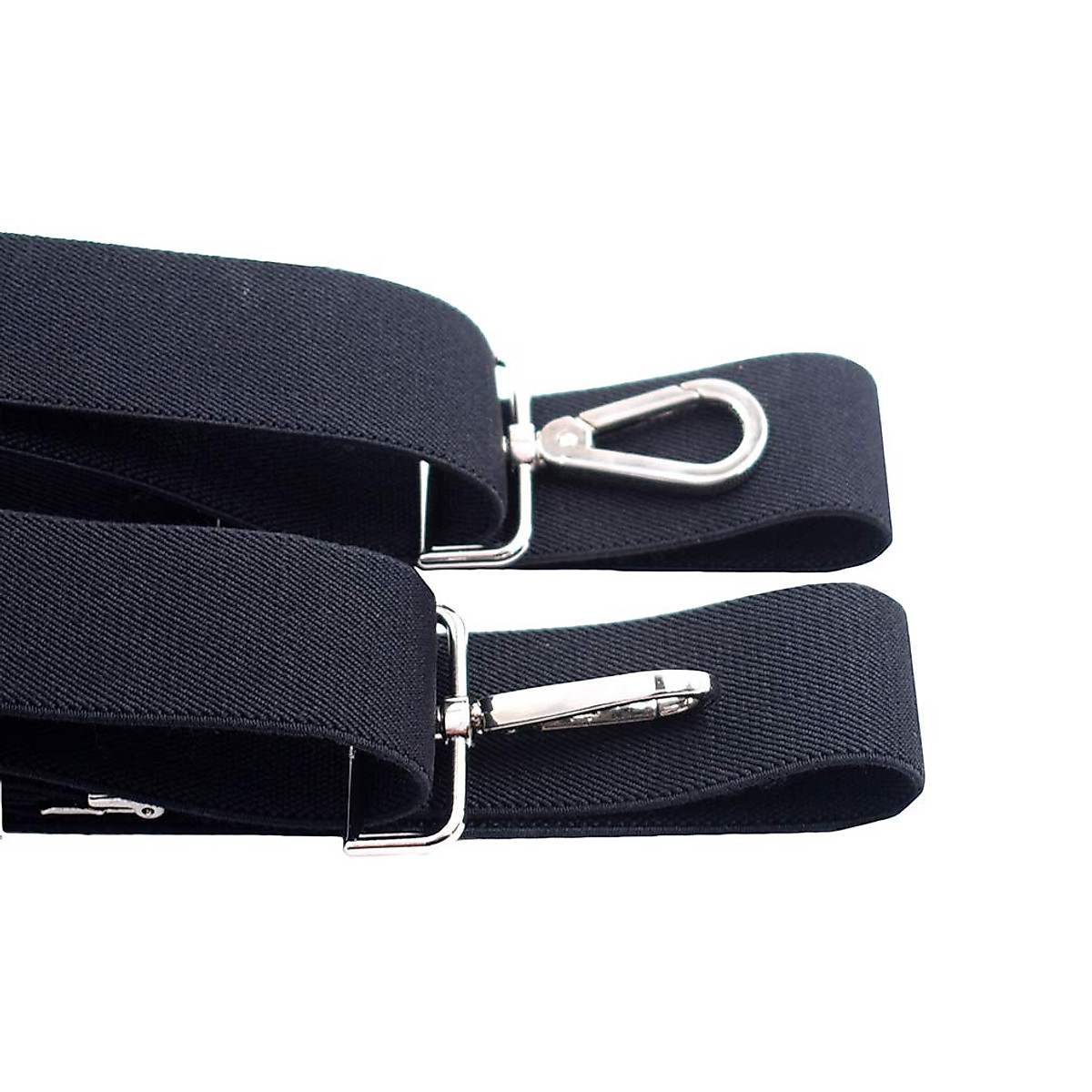 SupSuspen Y-Back Suspenders 1.4'' Heavy Duty Braces&3 Swivel Hooks on Belt Loops