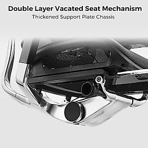 Odinlake Big & Tall Office Chair 500lbs, Heavy Duty Ergonomic Mesh Chair, High Back Swivel Computer Chair with Lumbar Support & 4D Arms，Adjustable Wide Seat Home Desk Chair with Headrest