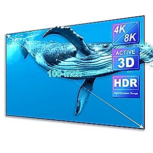 WEMAX PSA01 UST Projector Screen, 100-inch Ambient Light Rejecting ALR Projection Screen for Ultra Short Throw Projection, Fixed Frame Screen for Nova Support Other Brands UST Projectors