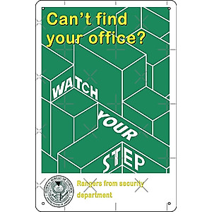 Federal Bureau of Control Advisory Poster 1 Art Print 8 x 12 Inch Funny Metal Tin Sign Game Room Man Cave Wall Decor