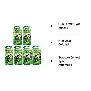 Fujifilm Quicksnap Flash 400 Single-Use Camera with Flash, Pack of 6