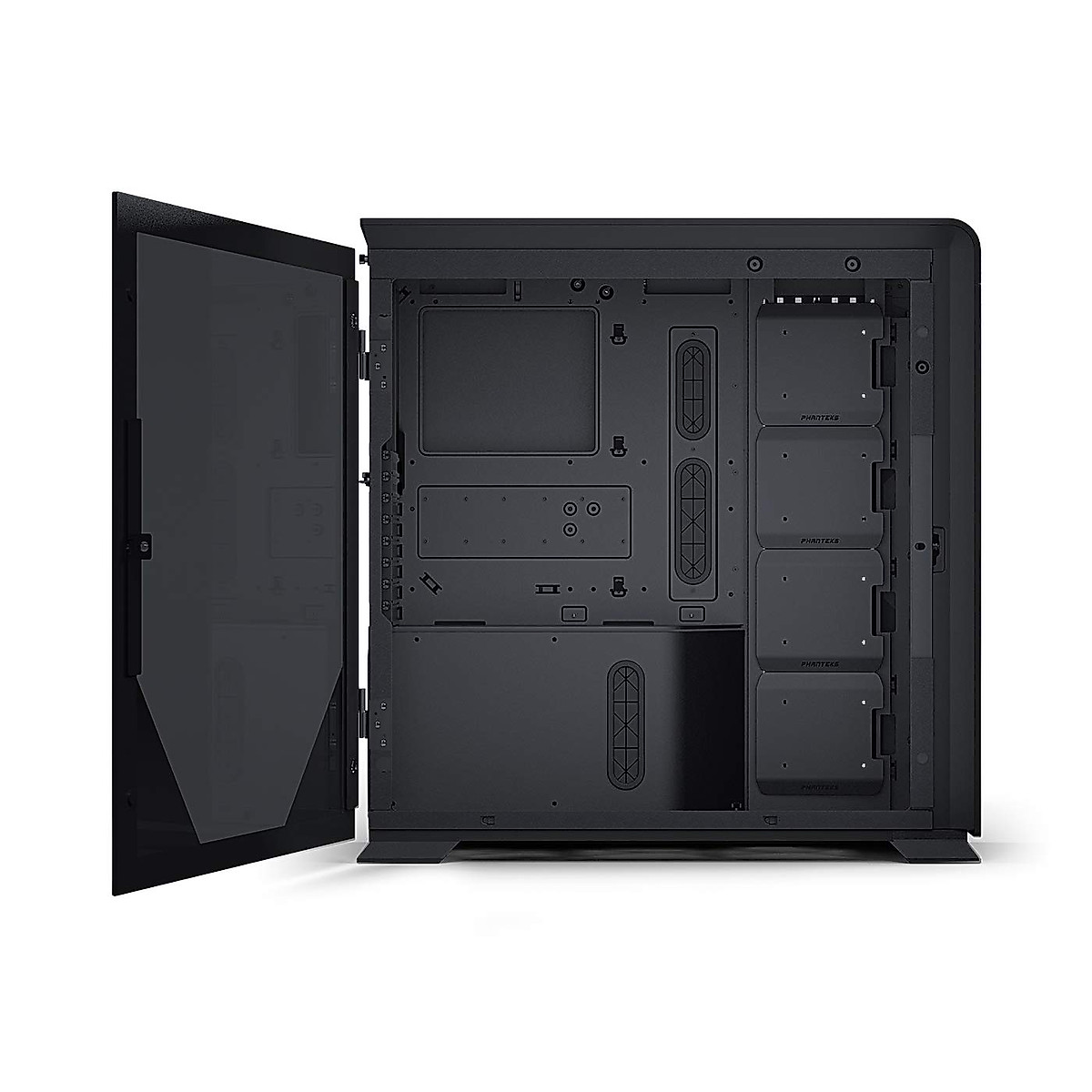 Phanteks Enthoo 719 (PH-ES719LTG_DBK01) High Performance Full Tower Case – Tempered Glass, Aluminum panels, dual system/psu support, massive storage, Fan Hub, Digital-RGB lighting, Black
