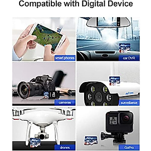 Netac 256GB Micro SD Card Up to 100MB/s TF Card UHS-1 MicroSDXC Memory Card A1, U1, C10, V30 High-Speed Expanded Storage Card for Smartphone/Camera/Bluetooth Speaker/Gaming/Movie