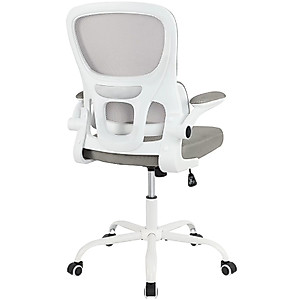 Ergonomic Office Chair, High Back Home Office Desk Chair with Lumbar Support, Computer Task Chair with Wheels, Swivel Adjustable Executive Chair for Home Office,Grey