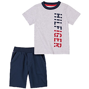 Tommy Hilfiger Baby Boys 2 Pieces Short Set, Printed Navy Blazer, 3-6 Months US
