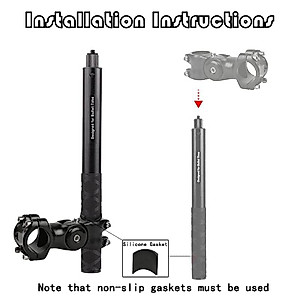 usmallbee Motorcycle Handlebar Camera Mount for Invisible Selfie Stick for Insta360 ONE X3,X2,X,RS,R Bike Bicycle Tracking Shooting Sports Camera Bracket (Without Selfie Stick)