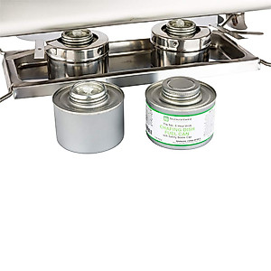 Restaurantware Fire Tek 3.8 x 3.8 x 2.9 Inch Chafing Fuel 24 No-Flammable Cooking Fuel Cans - Up To 6 Hours With Screw Cap Diethylene Glycol Food Warmer Fuel Cans Built-In Wick For Buffets