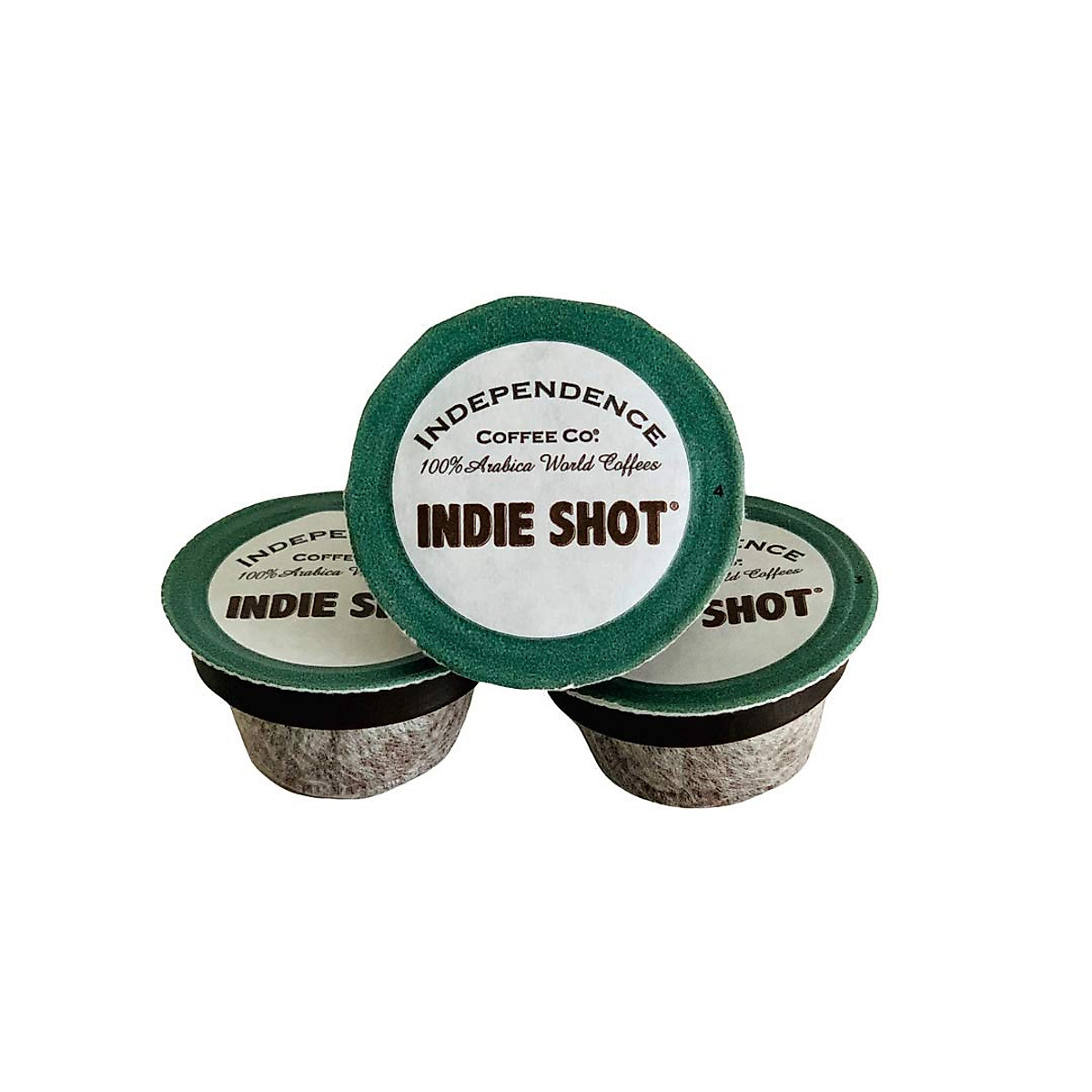 Independence Coffee Co. Jet Fuel Intense and Heavy Body, Dark Roast, Single Serve Coffee Indie Shot K Cup Pods, Compostable Plant-Based Coffee Pods, Keurig Brewer Compatible, 50 Count