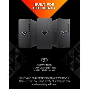 HP Victus 15L Gaming Desktop Bundle PC, AMD RX6400 Graphics, AMD Ryzen 5 5600G,32GB SDRAM, 1TB SSD, Windows 11 Home OS, RGB Lighting, Wi-Fi & Bluetooth (TG02-0013w,2023)