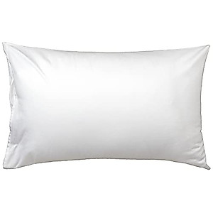 WeeSprout Toddler Pillow - Organic Cotton Shell & Pillowcase, Small Kids Pillow for Sleeping & Travel, Soft & Supportive Polyfiber Filling, Machine Washable, 18 x 13 x 3, White