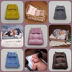 Newborn Photography Props Mini Mattress Posing Pillow Infant Baby Boy Girl Photo Shoot Bedding Mat Accessories