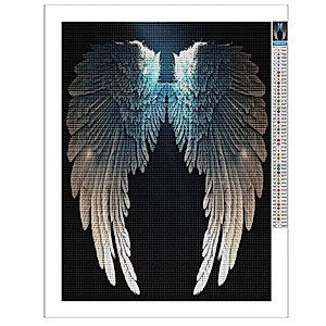 Treff Diamond Painting Kits for Adults Beginners Angel Wings5D Round Full Drill Diamond Art Kits Diamond Painting Kits Picture 12x16 inches