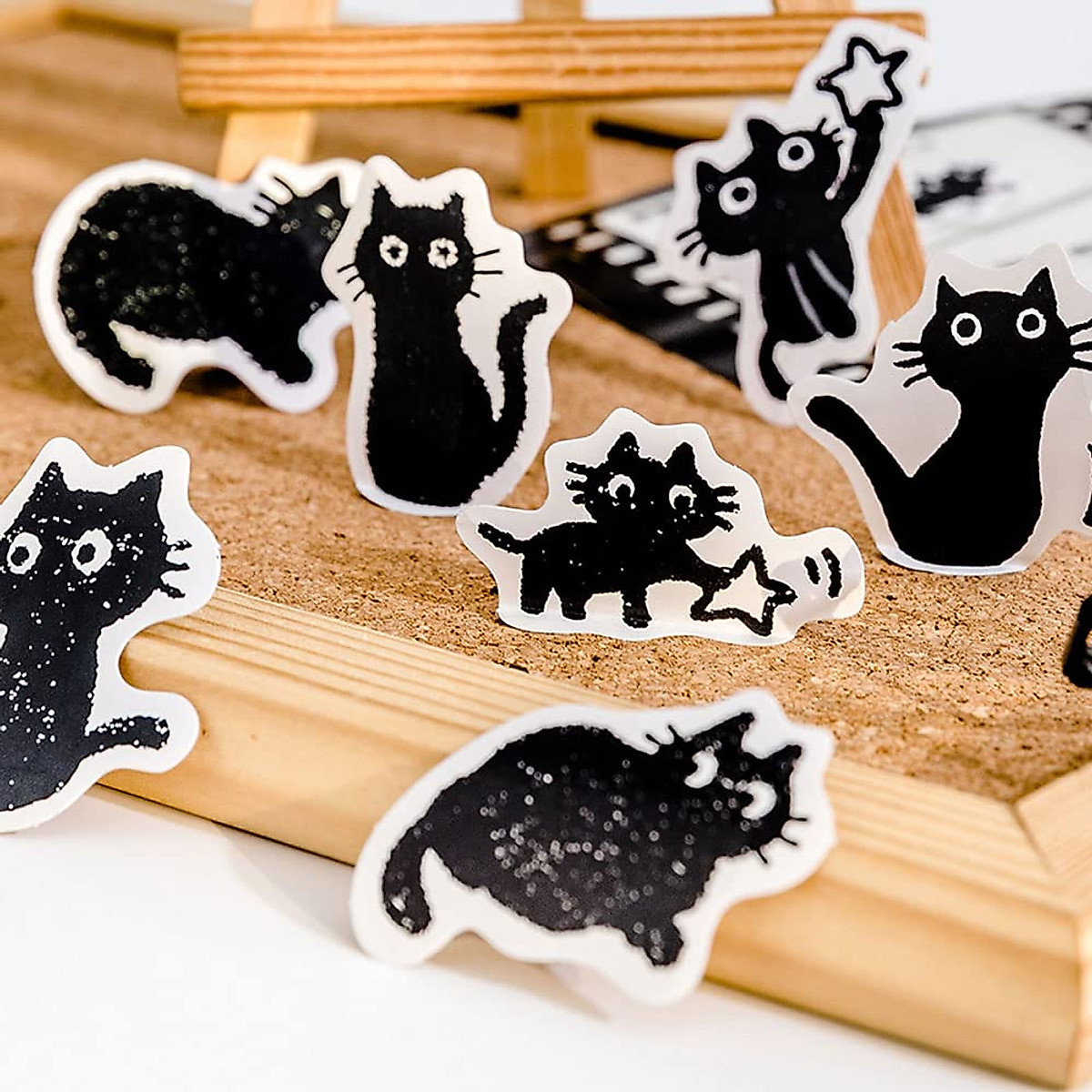 Obujopal Small Cute Cat Stickers for Scrapbooking Bullet Journal DIY Decoration Journaling Planners Suitcase Diary Notebooks, Album Laptop Phone Case Art Craft, 45 Designs…