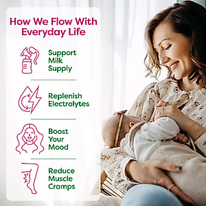 Greater Than Lactation Supplement Support, Coconut Water, Vitamins & Electrolyte Drink for Breastfeeding & Immune Support, Lactation Cookies Alt, Gluten Free, Low Sugar, 12 Pack, Strawberry Lemonade