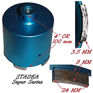 3 inch concrete diamond hole saw - Granite Tile Masonry Stone Marble Wet Dry Core Drilling Coring Drill Bits by STADEA