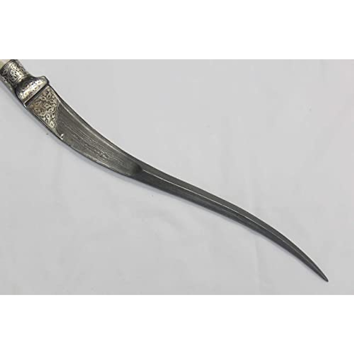 Rajasthan Gems Armor Cracker Dagger Knife Damascus Steel Blade Mother of Pearl Chip Handle B276