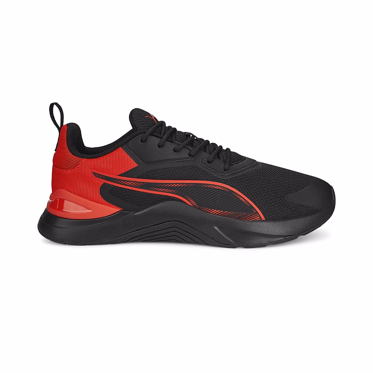 PUMA Mens Infusion Cross Trainer, Mens Black-for All Time Red, 11