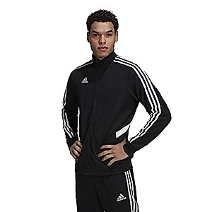 adidas Men’s Alphaskin Tiro Training Jacket, Black/White, Small