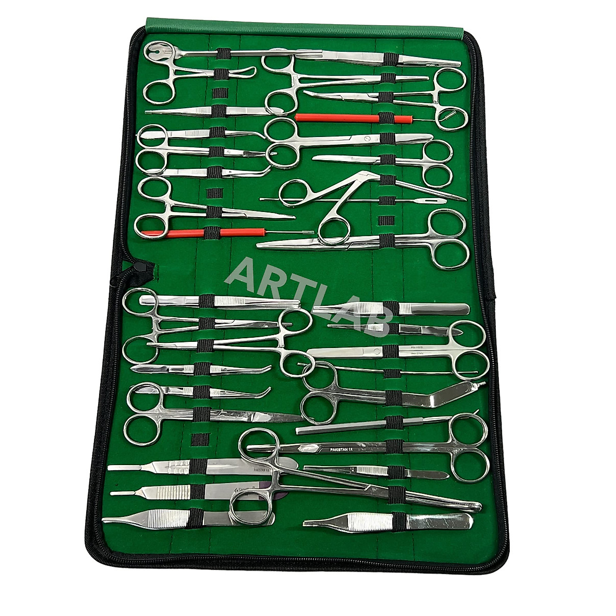 ARTLAB | Advanced Dissecting Dissection Kit -97 Pcs Stainless Steel Instruments perfect for Anatomy-Biology, Botany, Veterinary Students |Scissors |Needle Holder |Forceps| Scalpel-All in One