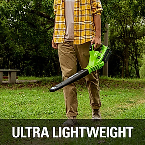 Greenworks 40V (150 MPH / 135 CFM) Cordless Leaf Blower, 4.0Ah Battery and Charger Included