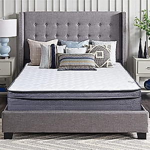 Treaton, 10-Inch Medium Plush Hybrid Euro Top Foam Encased innerspring Mattress/Improves Sleep by Reducing Back Pain, Twin,SC20j-3/3-1