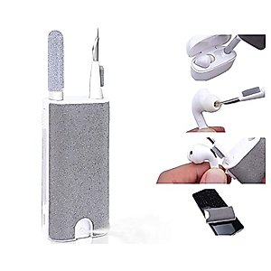 XANGNIER Cleaner Kit for Airpods Pro,5 in 1 Multi-Function Earbuds Cleaning Tools, Cleaning Pen with Soft Brush for iPhone Charging Port,Phone Speaker,Earpods,Headphone,Earphone,iPod Case
