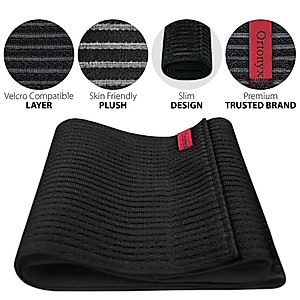 ORTONYX 10.25" Abdominal Binder for Men and Women/Postpartum Post-operative Post-surgery Wrap/Abdomen Navel Umbilical Hernia Support Belt / 524010 Black L/XXL