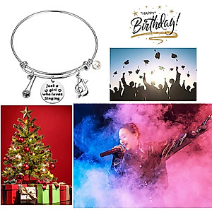 Gzrlyf Singing Lover Gift Singing Bracelet Singer Gift Music Lover Gift (who loves Singing)