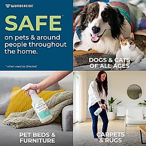 Wondercide - Flea, Tick and Mosquito Spray for Dogs, Cats, and Home - Flea and Tick Killer, Control, Prevention, Treatment - with Natural Essential Oils - 4 oz Lemongrass & Cedarwood 2-Pack