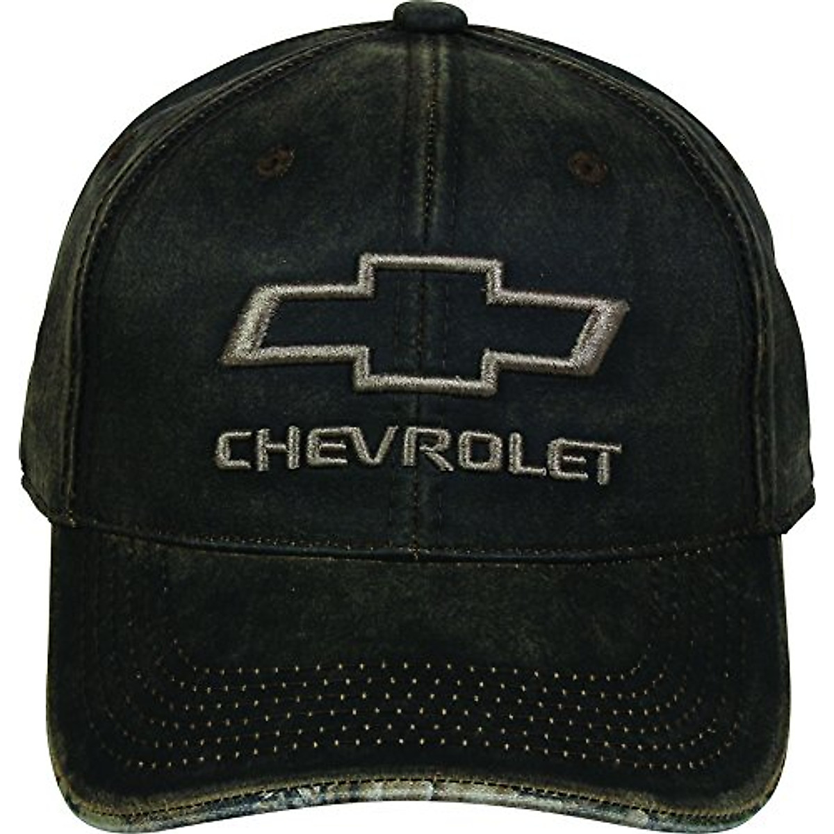 Outdoor Cap Men's Chevrolet Weathered Cap with Under Visor, Brown/Realtree Xtra, One Size