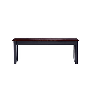 Boraam Bloomington Bench, Black/Cherry